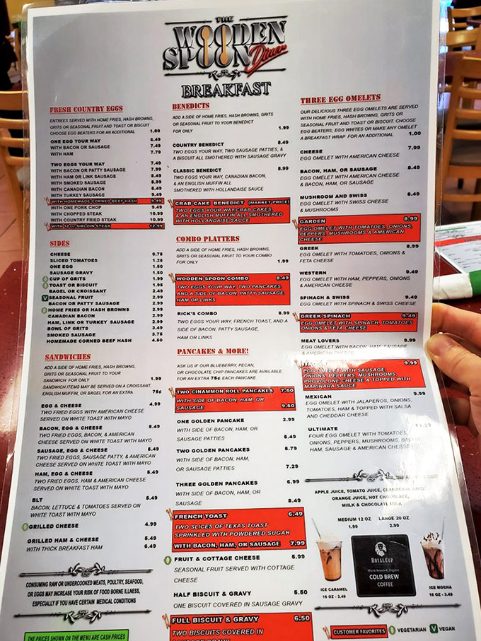 The menu reads like a love letter to breakfast classics&mdash;no molecular gastronomy or deconstructed anything, just honest-to-goodness morning fuel.