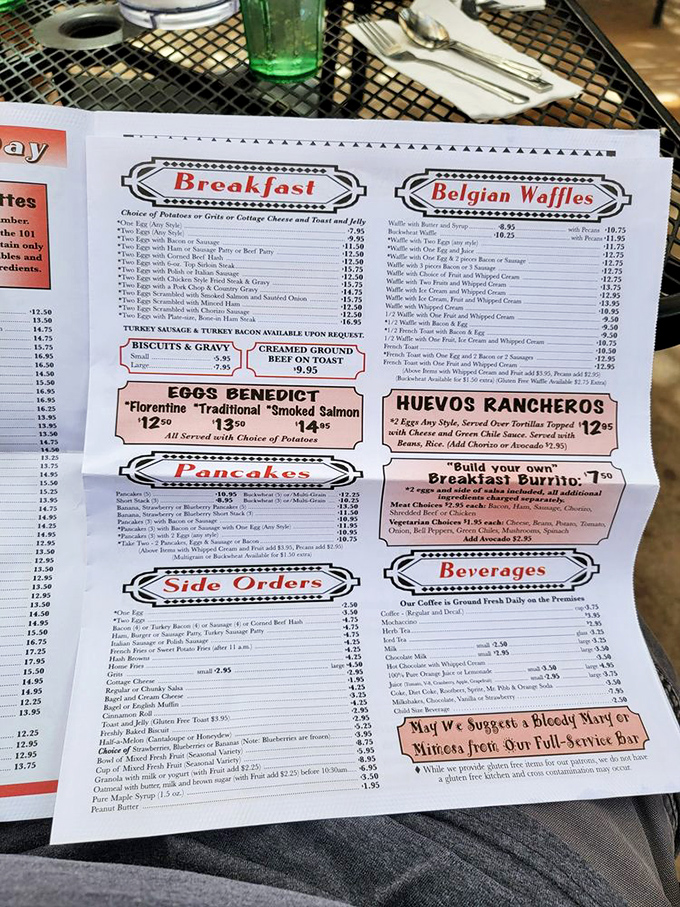 The legendary menu &ndash; a sacred text of breakfast possibilities that makes choosing just one item feel like Sophie's Choice for hungry people.