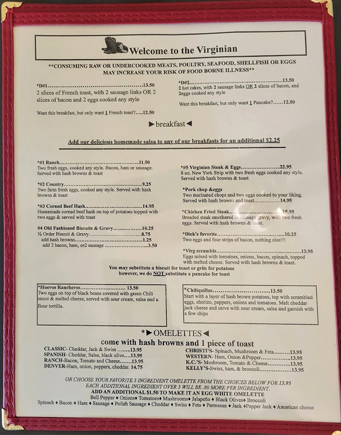 A menu that doesn't need fancy fonts or flowery descriptions&mdash;just honest food that makes you reconsider your relationship with breakfast.