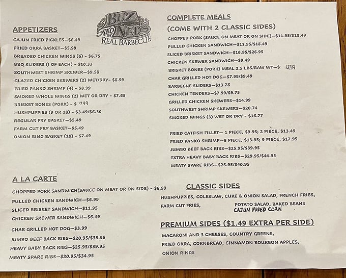 This menu isn't just a list&mdash;it's a roadmap to happiness. Study it like you're planning a delicious expedition across flavor country.