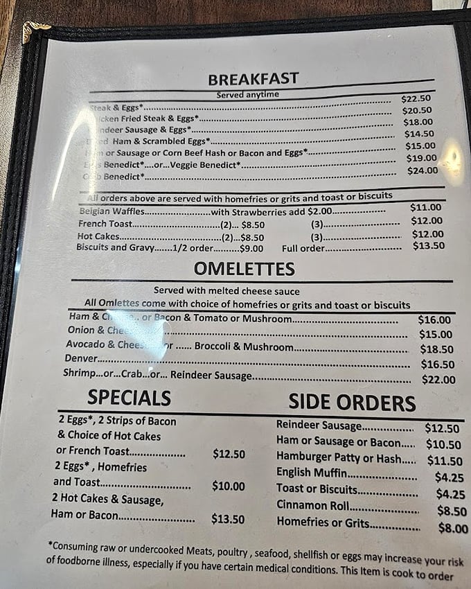 A menu that reads like a love letter to breakfast lovers&mdash;where else can you find reindeer sausage alongside classic eggs Benedict?