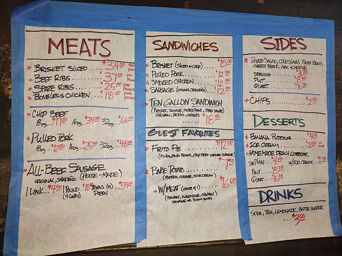 Hand-written menus are where tradition meets your rumbling stomach, and every item is a potential life-changing decision.