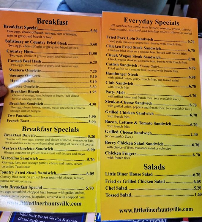 The bright orange menu reads like a love letter to American classics &ndash; breakfast all day and sandwiches that have launched a thousand road trips.