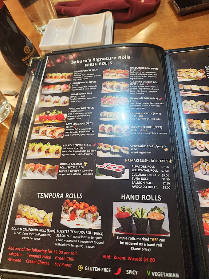 The menu at Sakura reads like a greatest hits album of Japanese and Korean cuisine. Decision paralysis has never been so delicious.