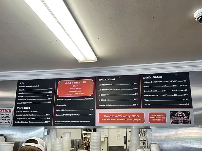 The menu board at Skylight Inn is like a haiku&mdash;brief, beautiful, and saying everything that needs to be said about barbecue.