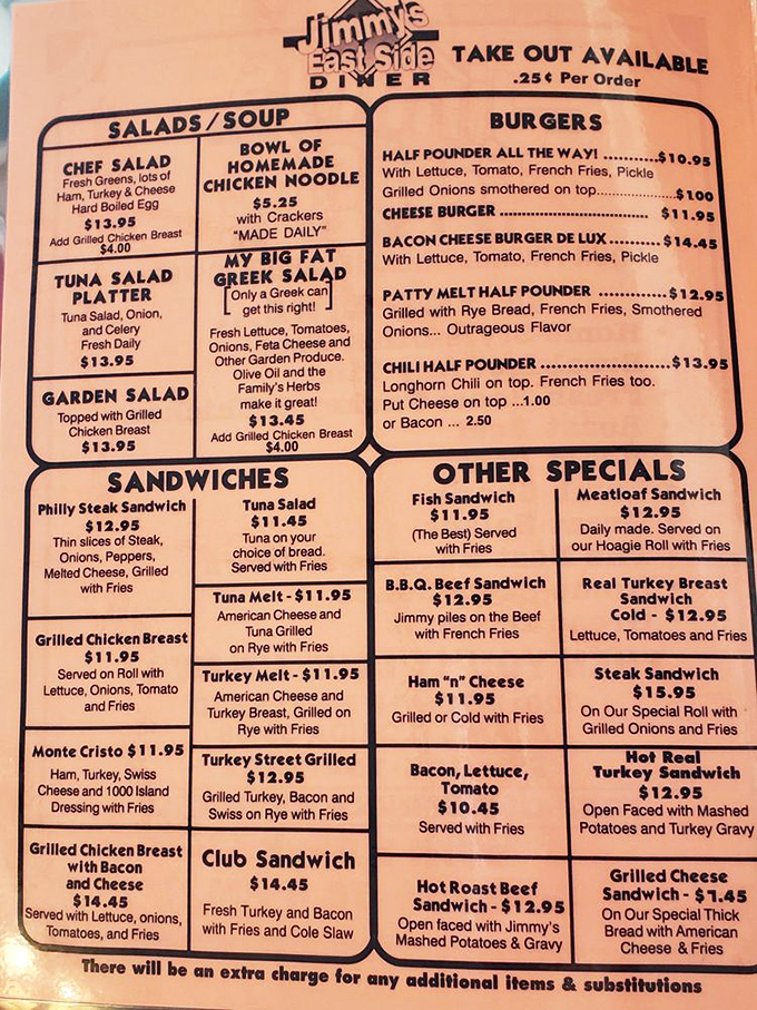 The menu reads like a greatest hits album of American comfort food. No molecular gastronomy, just the classics that have sustained generations.