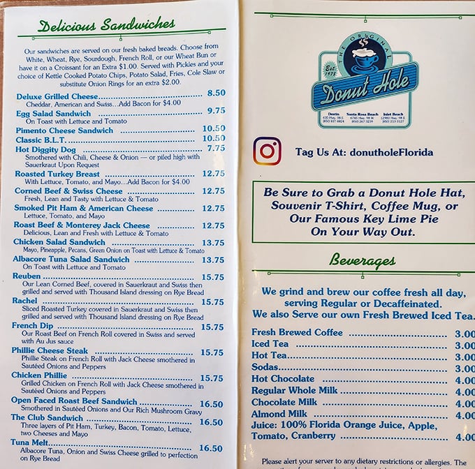 A menu that reads like a love letter to comfort food. Decisions this difficult should come with a therapist on standby.