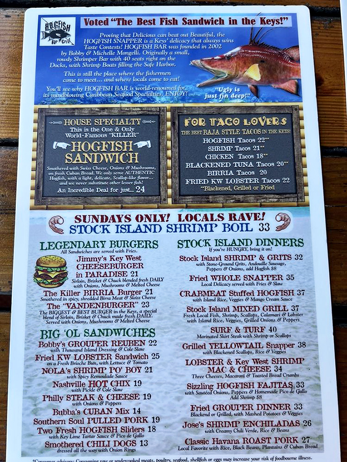 Not so much a menu as a treasure map. Each item represents a culinary adventure waiting to happen—just point and prepare for deliciousness.