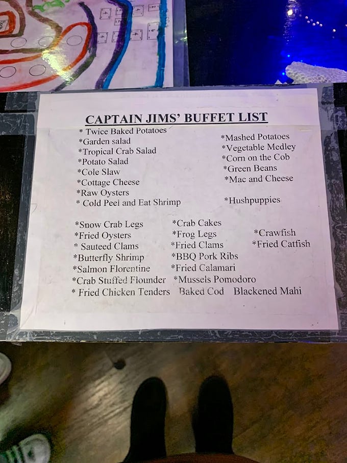 The menu reads like a love letter to seafood lovers &ndash; from snow crab legs to frog legs, it's an oceanic treasure map.