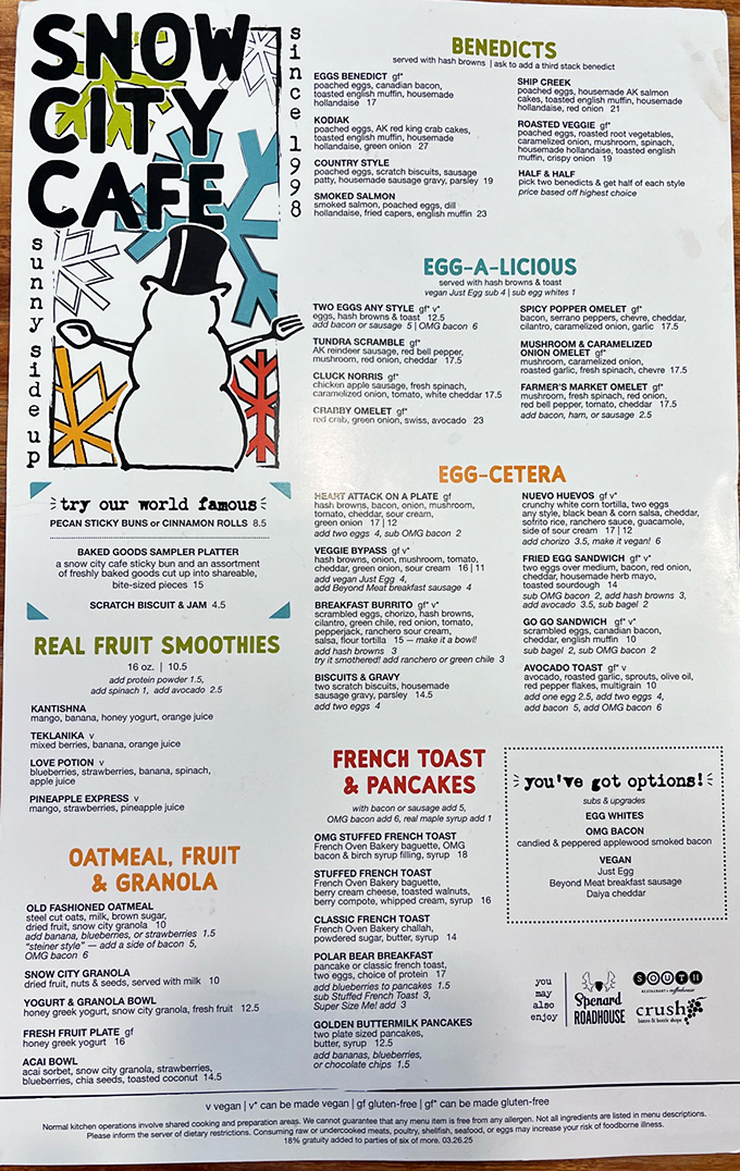 This isn't just a menu&mdash;it's a roadmap to happiness. The "Heart Attack on a Plate" sounds dangerous in all the right ways.