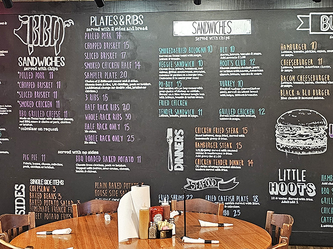 A chalkboard menu that reads like a love letter to carnivores &ndash; decisions have never been so deliciously difficult.