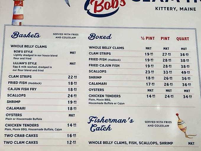 Life's most important decisions happen at this menu. Two styles of fried clams? That's not a choice&mdash;that's an invitation to order both.