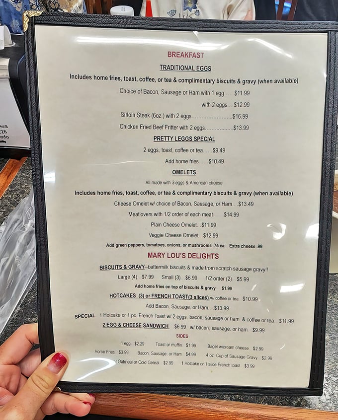 A menu that doesn't need fancy fonts or pretentious descriptions&mdash;just honest food that speaks for itself.