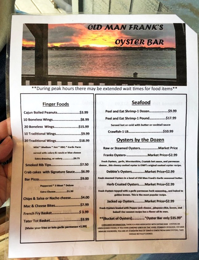 The menu reads like a love letter to seafood simplicity &ndash; from peel-and-eat shrimp to those legendary "Jacked Up Oysters" that locals whisper about.