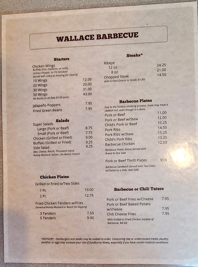 This menu isn't trying to impress you with fancy descriptions&mdash;it's the culinary equivalent of "I am what I am," and what it is happens to be delicious.