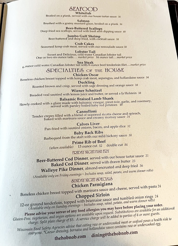 The menu reads like a greatest hits album of supper club classics&mdash;each dish with enough loyal fans to fill Lambeau Field.
