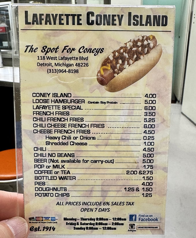 The sacred text of simplicity &ndash; Lafayette's menu proves that culinary greatness doesn't require a novel-length list of options.