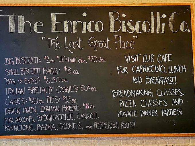 "The Last Great Place" isn't just clever marketing&mdash;it's a promise written in chalk and delivered in flour, sugar, and generations of Italian baking wisdom.