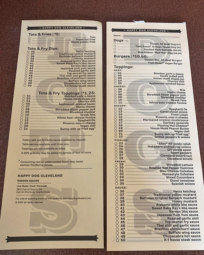 This menu isn't just a list&mdash;it's a choose-your-own-adventure novel where every combination tells a different delicious story. Decision paralysis never tasted so good.