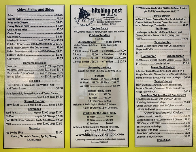 A menu that reads like a love letter to comfort food classics. No molecular gastronomy here—just dishes that satisfy on a primal level.