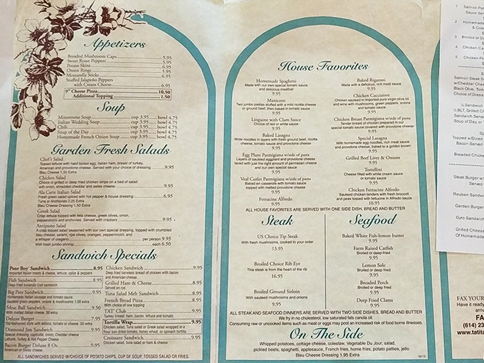 A menu that hasn't needed trendy reinvention in decades—when you've perfected classics like these, why mess with success?