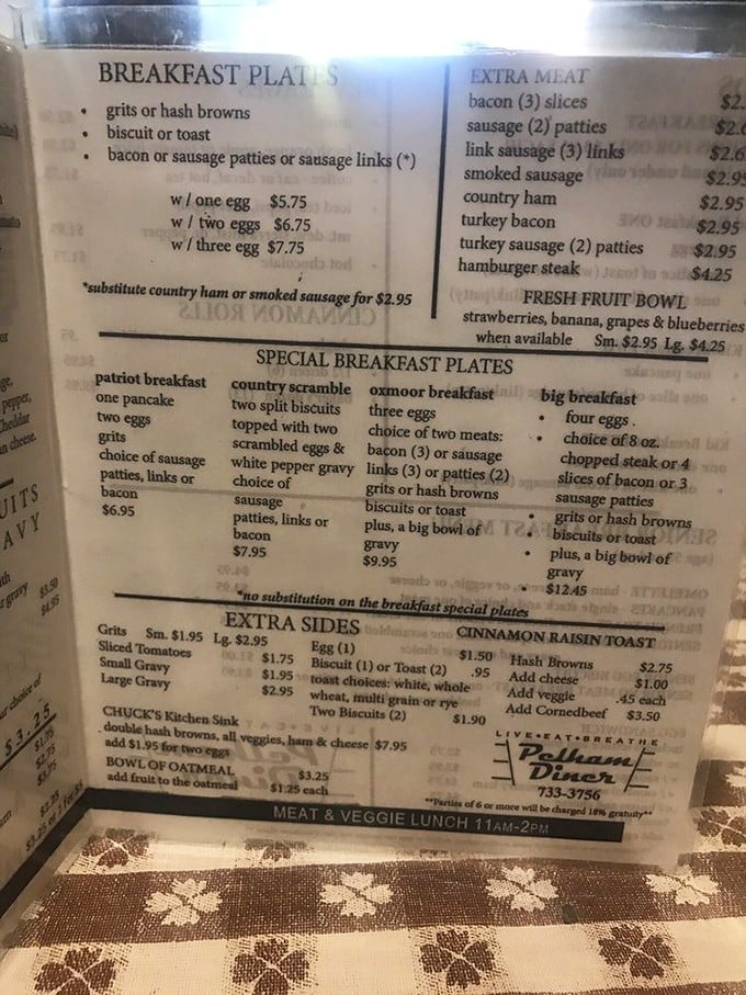 A menu that doesn't need fancy fonts or trendy descriptions&mdash;just honest food that speaks for itself. The Western omelette isn't hiding on page 12.