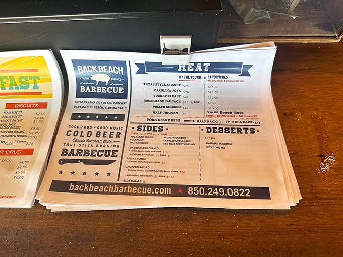 The menu reads like barbecue poetry&mdash;a simple, straightforward ode to smoked meats. No fancy adjectives needed when the food speaks this eloquently for itself.