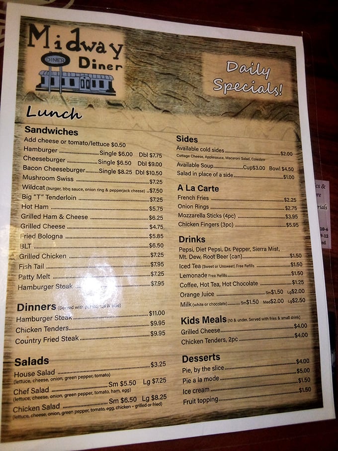 A menu that doesn't need fancy fonts or pretentious descriptions&mdash;just honest food at honest prices that keeps locals coming back decade after decade.