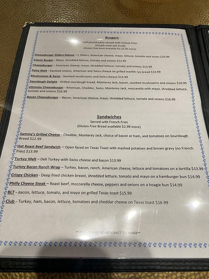 When a menu offers five different cheeses on one burger, you know someone's taking their comfort food seriously. 