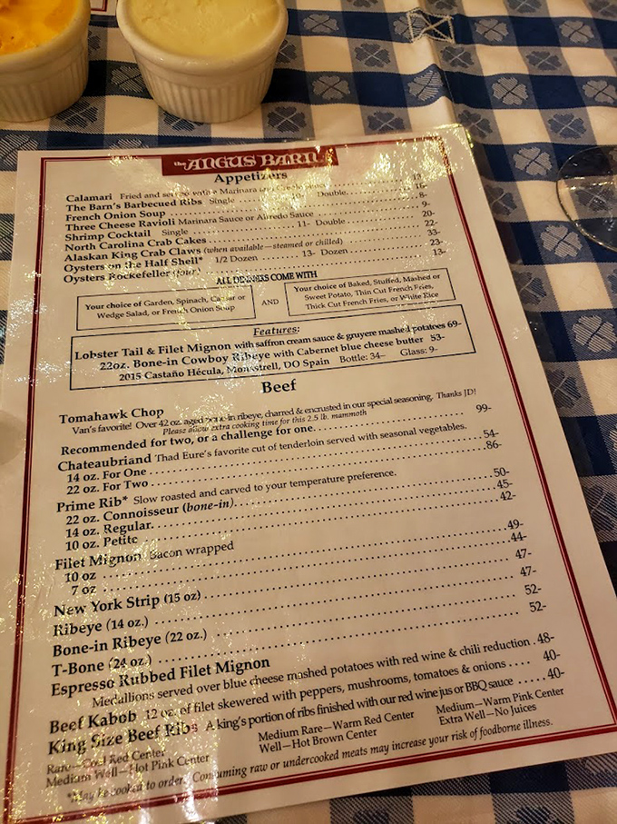 The menu reads like poetry for protein lovers. Each line promises a different path to culinary bliss.