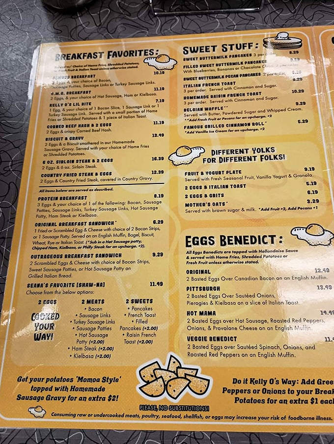 A menu that reads like breakfast poetry&mdash;where the Pittsburgh Benedict with pierogies and kielbasa steals the spotlight.