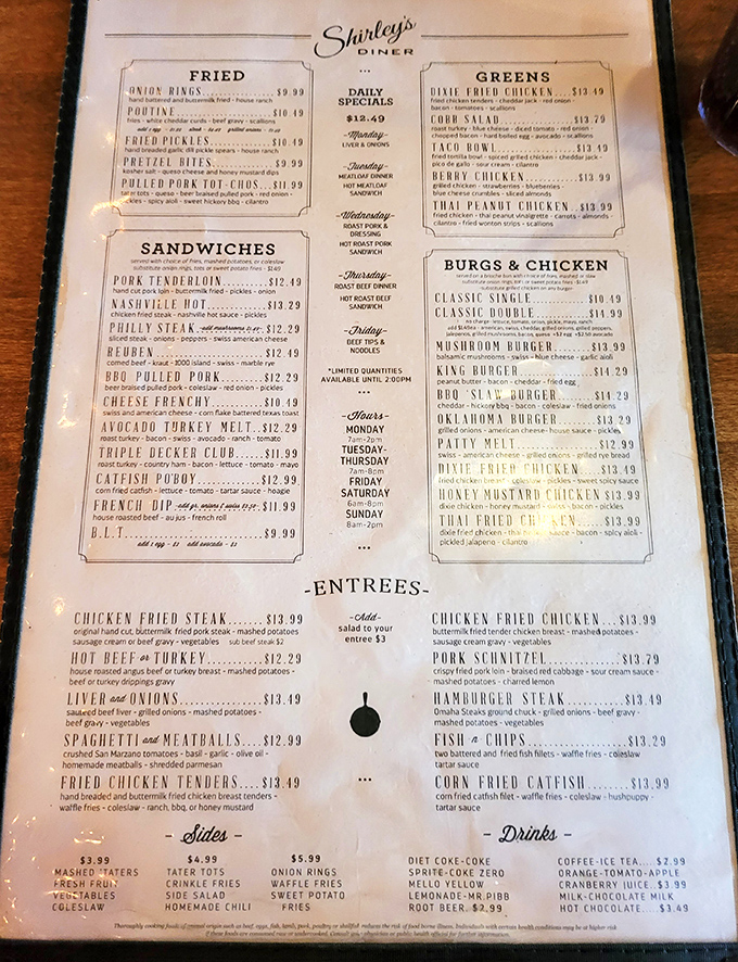 The menu reads like a love letter to Midwest comfort food&mdash;each item promising a different kind of delicious satisfaction.