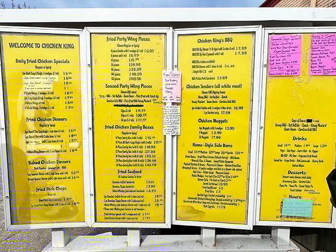 That menu board reads like a greatest hits album of comfort food, with prices that won't require a second mortgage.