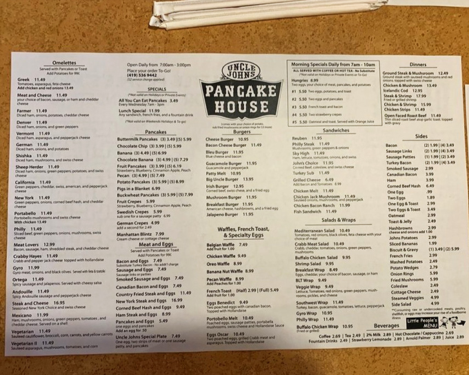 The menu reads like a breakfast lover's diary &ndash; every page filled with reasons to skip lunch entirely.