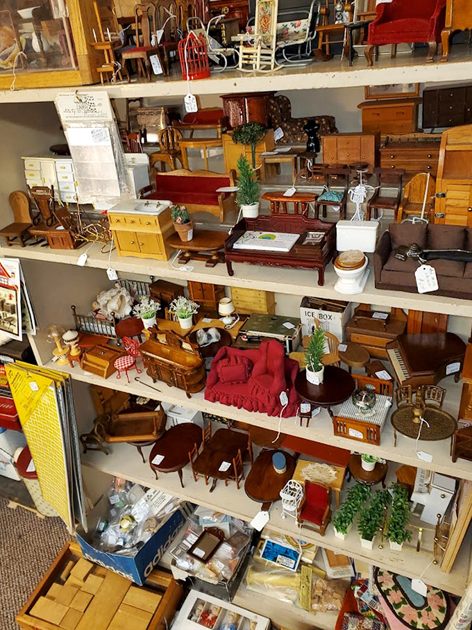 Miniature furniture displays prove that good things really do come in small, meticulously crafted packages.