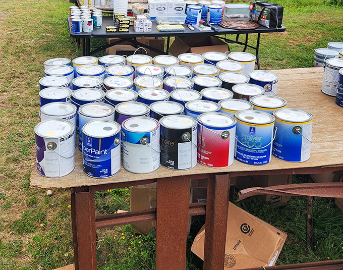 One person's leftover house paint is another's opportunity. These cans might transform someone's living room from "meh" to "magnificent" for a fraction of retail price.