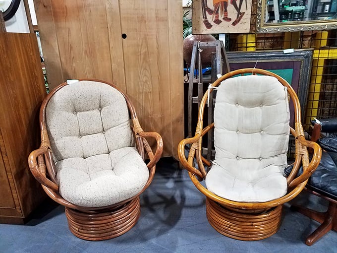 These rattan swivel chairs have supported more conversations than a therapist's couch, and they're significantly more affordable for your den.