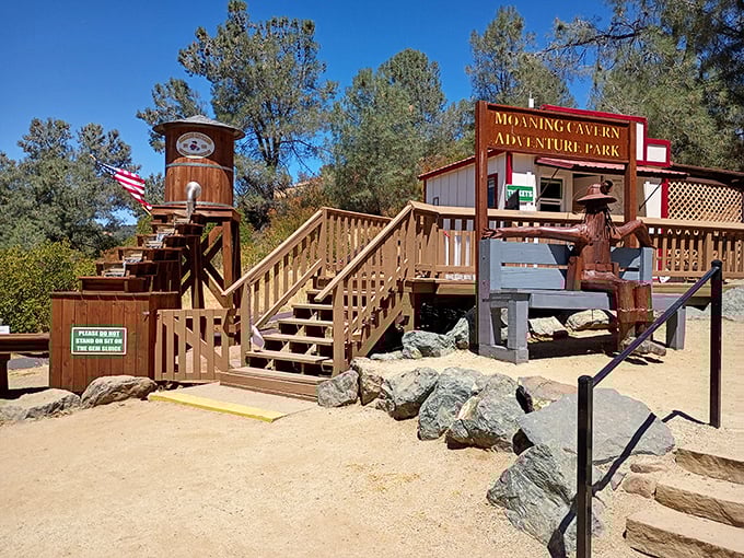 This rustic entrance belies the underground wonderland below &ndash; like finding out your quiet neighbor collects vintage Ferraris in his garage.