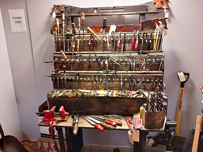 A handyman's time capsule! These tools built America before batteries and plastic handles were even a twinkle in progress's eye.