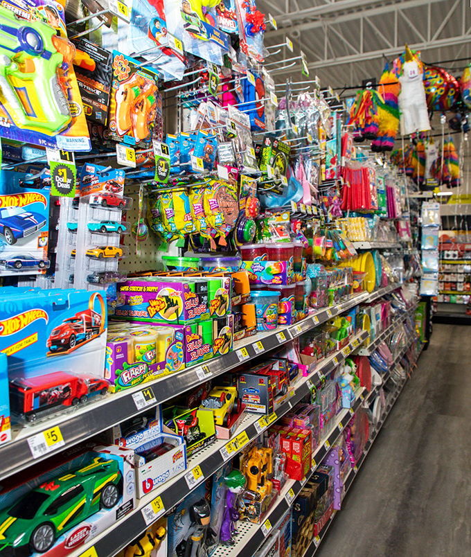 A toy paradise that proves imagination doesn't need a premium price tag—Hot Wheels and colorful playthings await young Nashville adventurers.