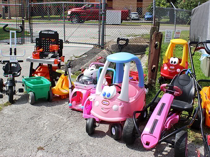 Childhood nostalgia on wheels! These Little Tikes chariots have transported generations of backyard adventurers through imaginary landscapes.
