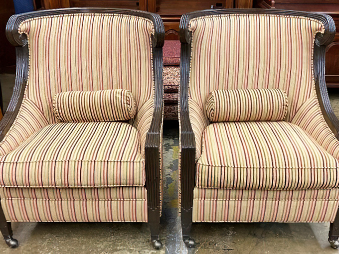 These striped beauties aren't just chairs&mdash;they're time machines to cocktail parties of decades past, ready for their second act.