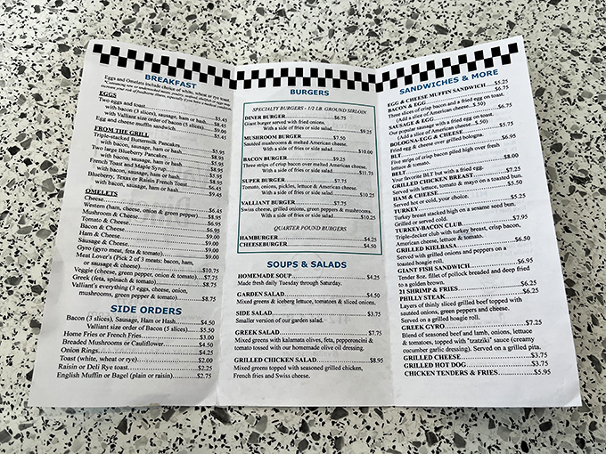 The menu reads like a greatest hits album of American diner classics. No molecular gastronomy or deconstructed anything&mdash;just straightforward comfort food that delivers on every promise.