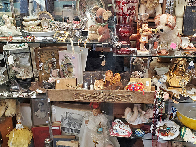 A cabinet of curiosities that would make Wes Anderson weep with joy. Every shelf holds potential heirlooms just waiting for their next chapter.