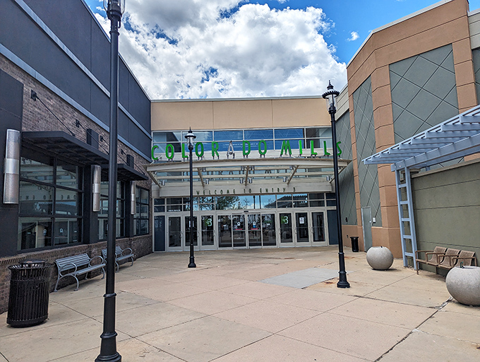 Modern architecture meets Colorado charm, proving outlet malls can have personality beyond "big beige box."