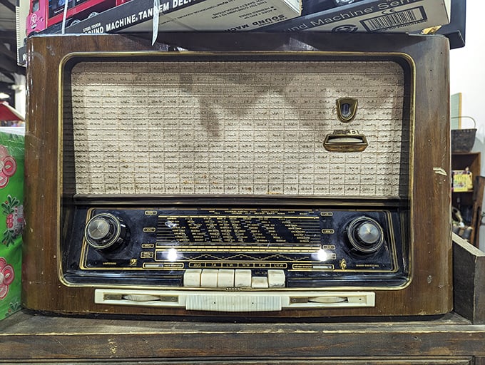 This radio survived without Bluetooth, streaming services, or even FM—just pure analog determination and excellent wood grain.