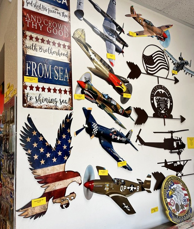 Wall art that actually matters! These model planes aren't just for show&mdash;they're a three-dimensional history lesson that'll make you forget about your smartphone for hours.