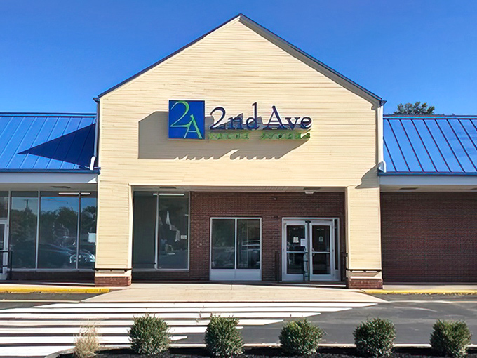 2nd Ave's clean, modern exterior belies the treasure trove within. This isn't your grandmother's thrift store!