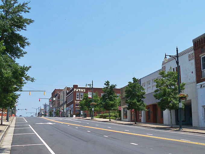 Behold the magic of a town square that looks like a movie set but costs like real life should.
