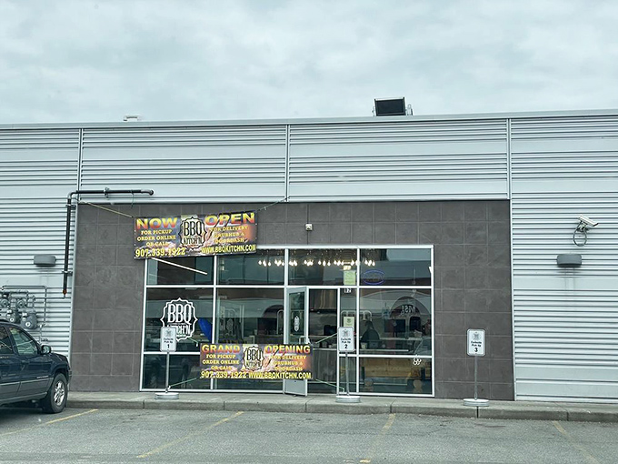 Sometimes the best BBQ hides in plain sight behind modern storefronts that don't need flashy signs to prove their worth.